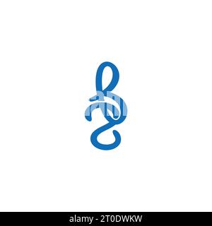 letter b2 curve line simple logo vector Stock Vector Image & Art - Alamy