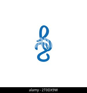 letter b2 curve line simple logo vector Stock Vector Image & Art - Alamy