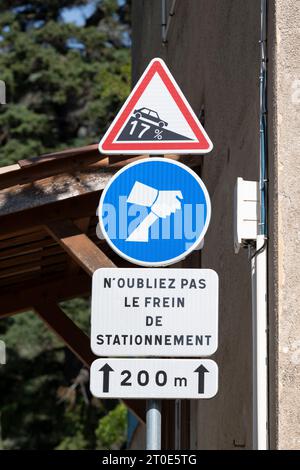 Caution Road Signs, Steep Slope Ahead, 17% Gradient Warning Sign ...