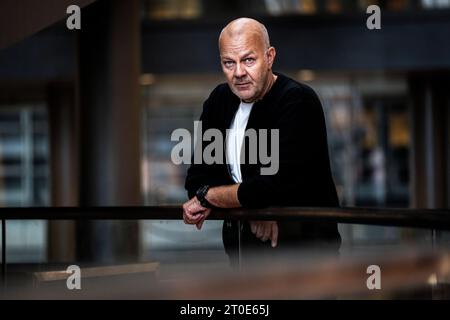 Crime writer Jens Henrik Jensen at a press conference for the Danish ...