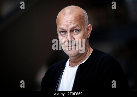 Crime writer Jens Henrik Jensen at a press conference for the Danish ...