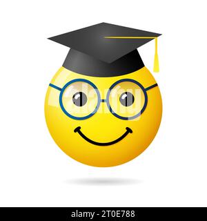 Education School College Graduate Emoji Emoticon Stock Vector Image ...