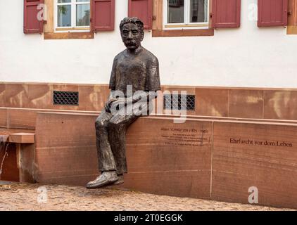 Sculpture Albert Schweitzer at Place Saint-Thomas, by Simone Mayon ...