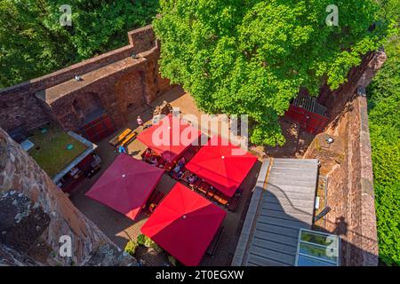 Montclair Castle above the Saarschleife, Saar Valley, Mettlach ...