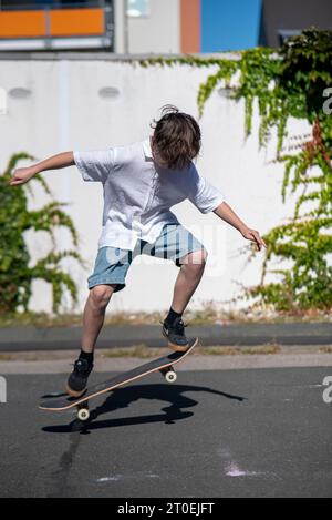 boy on skateboard, Germany Stock Photo - Alamy