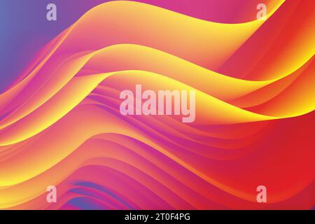 blended overly abstract gradient colorful wavy with fluid background ...