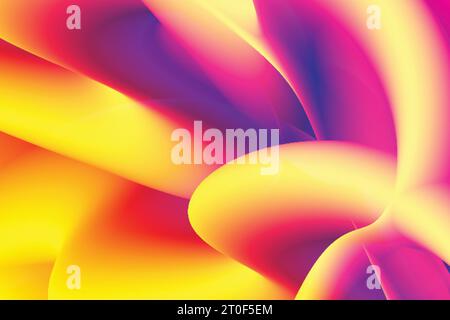abstract wavy style with blended overly of colorful gradient vector ...