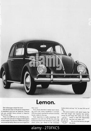 Vw Beetle 1960 Bw Stock Photo - Alamy