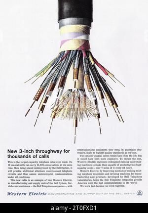 Western Electric and Bell systems advert - telephone neighborhoods- in ...