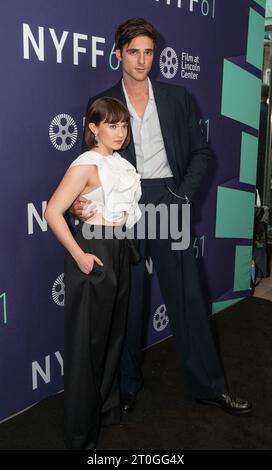Actress Cailee Spaeny and actor Jacob Elordi attend screeining of movie ...