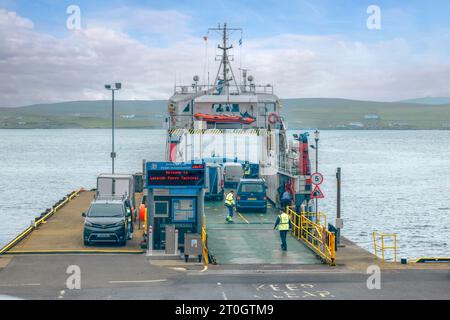Car ferry to Bressay Island in Lerwick, Shetlands Stock Photo - Alamy