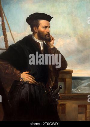 Jacques Cartier, 19th century illustration Stock Photo - Alamy
