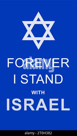 I Stand with Israel Support Poster Stock Photo - Alamy