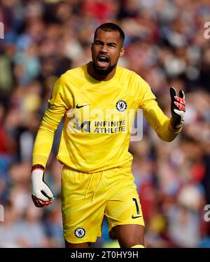Chelsea goalkeeper Robert Sanchez during a training session at the ...