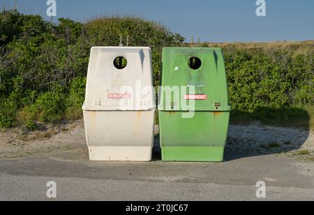 Altglascontainer, Remondis, Kampen, Sylt, Schleswig-Holstein ...