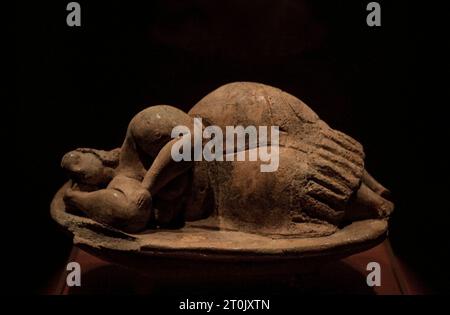 The Sleeping Lady In the museum of Archaeology Valletta Malta Stock ...