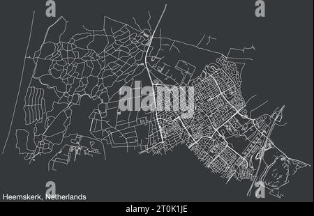 Street roads map of HEEMSKERK, NETHERLANDS Stock Vector Image & Art - Alamy