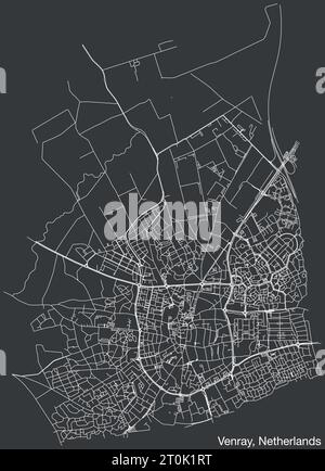 Street roads map of VENRAY, NETHERLANDS Stock Vector Image & Art - Alamy