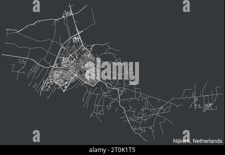 Street roads map of NIJKERK, NETHERLANDS Stock Vector Image & Art - Alamy