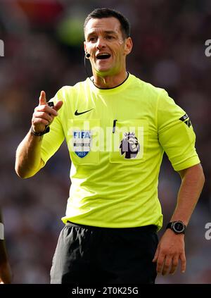 Referee Andy Madley during the Premier League match Brentford vs ...