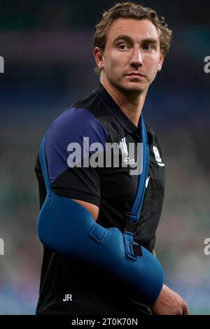 Scotland captain Jamie Ritchie with an arm injury after the Rugby World ...