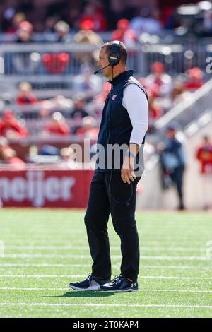 Madison, WI, USA. 7th Oct, 2023. Rutgers Scarlet Knights quarterback ...