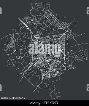 Street roads map of UDEN, NETHERLANDS Stock Vector Image & Art - Alamy