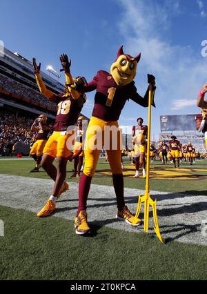 Tempe, Arizona, USA. 7th Oct, 2023. Arizona State Sun Devils wide ...