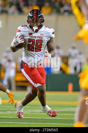Texas Tech running back Tahj Brooks answers questions from reporters ...