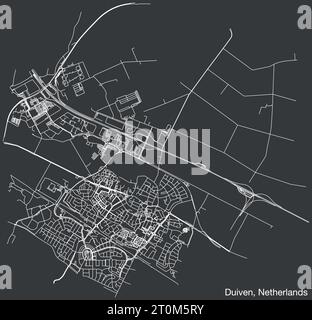 Street roads map of DUIVEN, NETHERLANDS Stock Vector Image & Art - Alamy