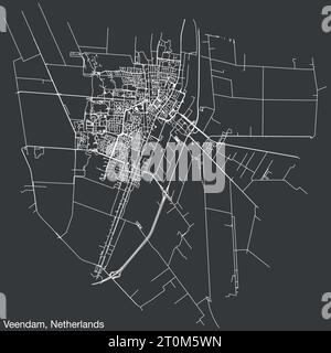 Street roads map of VEENDAM, NETHERLANDS Stock Vector Image & Art - Alamy