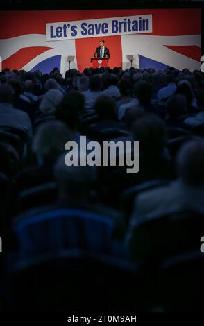 Dr. David Bull, Reform UK party Chairman, speaking at a Reform UK rally ...