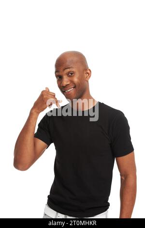 call me hand gesture communication invitation Stock Photo - Alamy