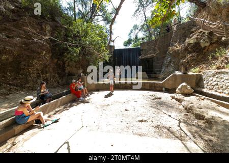Seven Springs Waterfall, Rhodes Stock Photo - Alamy
