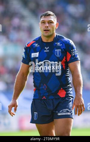 Wigan, England - 7th October 2023 - Bevan French of Wigan Warriors in ...