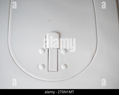 Detail of smalll airplane body. Ultralight plane or drone, aluminum ...