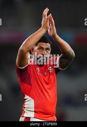 Tonga's Siale Piutau during a lap of honour after the Rugby World Cup ...