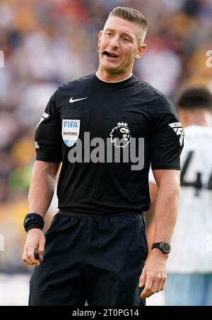 Referee Rob Jones during the Premier League match Sunderland vs Crystal ...