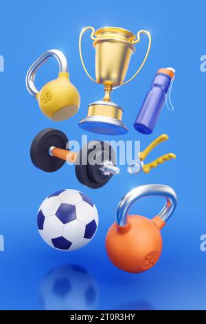 Sports and Fitness Things Stock Photo - Alamy