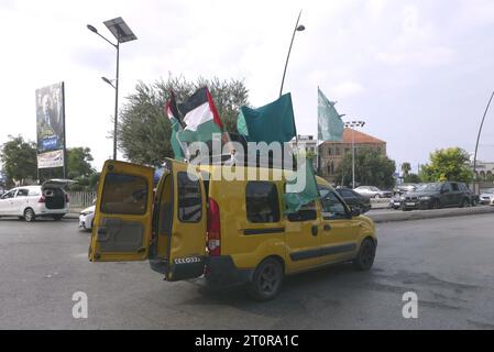 Saida, Lebanon. 08th Oct, 2023. An entrance of Ain Al Helwe Palestinian ...