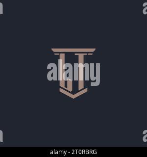 LT initial logo monogram with pillar icon design vector Stock Vector Image & Art - Alamy