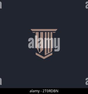 VW logo monogram with pillar style design vector Stock Vector Image & Art - Alamy