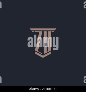 ZY logo monogram with pillar style design vector Stock Vector Image & Art - Alamy