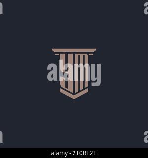 YM initial logo with pillar style, luxury law firm logo design ideas inspiration Stock Vector ...