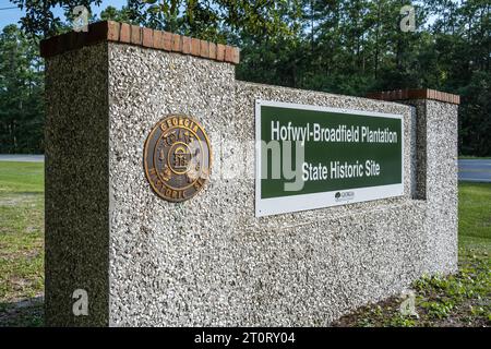 Rice Plantation Hofwyl-Broadfield Plantation Stock Photo - Alamy