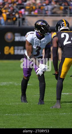 Odell Beckham Jr. 08th Oct, 2023. #3 during the Pittsburgh Steelers vs ...