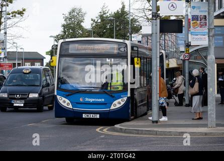 Stagecoach No 1 bus service, Corby town centre, Northamptonshire ...