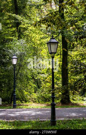 Central promenade - perivoj, Maksimir Park, the oldest public park ...