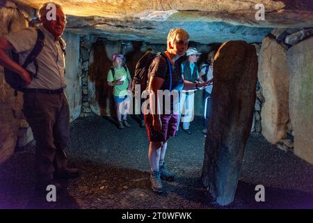Guernsey, October 1st 2023: Le Dehus Dolmen ancient monument Stock ...