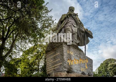 Guernsey, October 4th 2023: Victor Hugo Statue in St Peter Port Stock ...